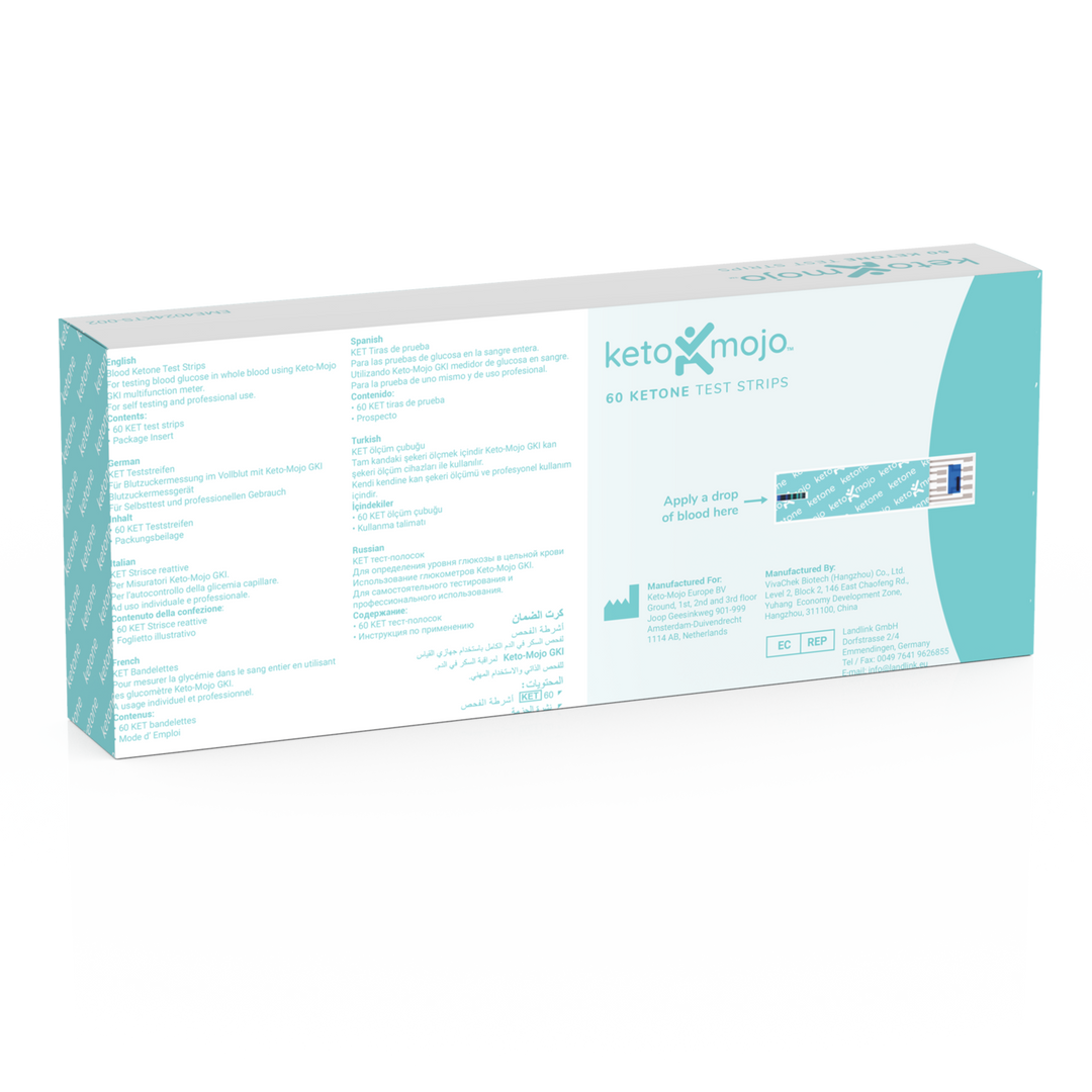 Keto Mojo Blood Glucose Meter & Strips, CGM - D&A HEALTH